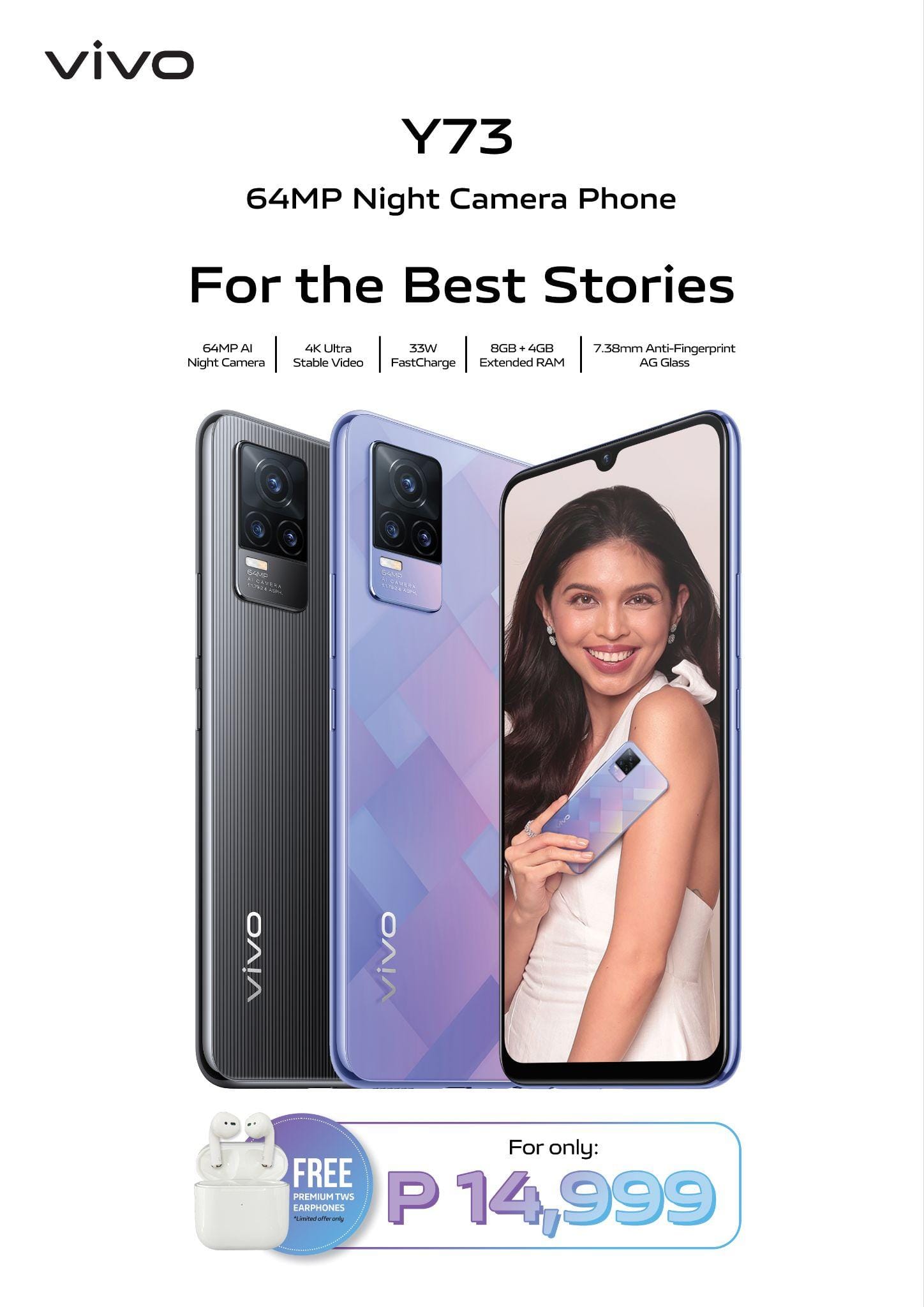 Stories made better with the vivo Y73’s 64MP AI Night Rear Camera, now ...